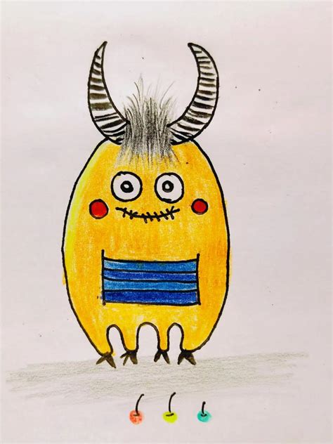 小怪兽简笔画简单图文怎么画（共10张）简笔画图片大全