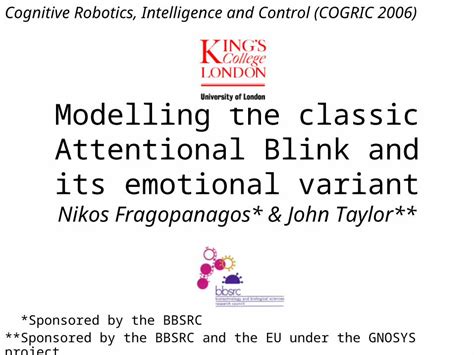 Ppt Modelling The Classic Attentional Blink And Its Emotional Variant