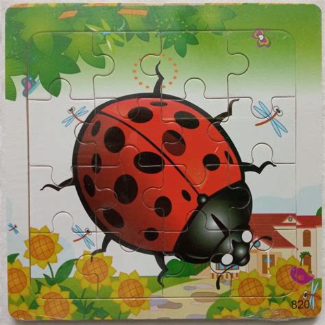 Mini Jigsaw Puzzle Lady Bug Autism Wing
