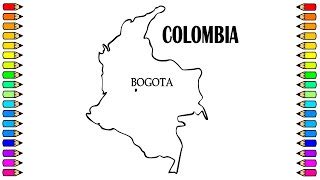 C Mo Dibujar Mapa De Colombia Dibujo De Mapa De Colom Doovi