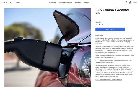 Charged Evs Tesla Finally Launches Ccs Adapter In North America