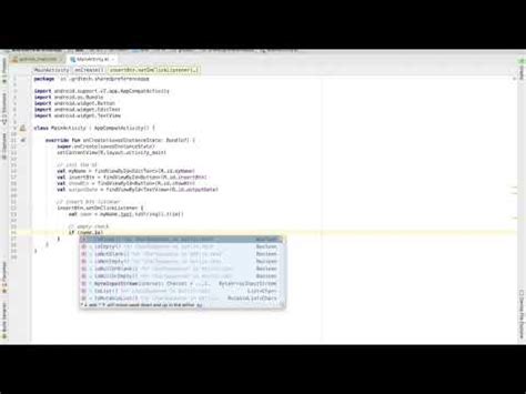 Kotlin Android Studio Tutorial Shared Preferences And Encryption Security YouTube