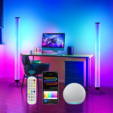 YTDRGB RGW Corner Floor Lamp Smart LED Corner Lamp Compatible With