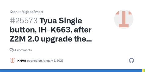 Tyua Single Button Ih K663 After Z2m 20 Upgrade The Hold Action Is