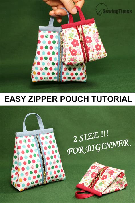 Diy Easy Zipper Pouch 2 Size Artofit