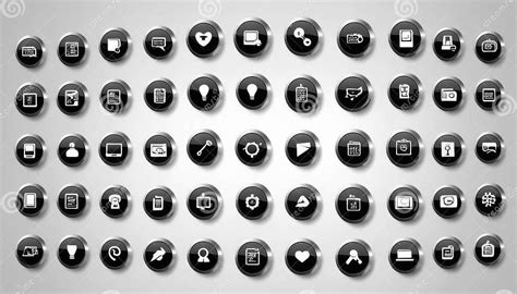 set black business bsite icons cyberspace business set icon technology