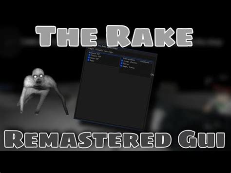 Roblox The Rake Remastered Script OP GUI Stun Stick Aura Inf Stamina And MORE PASTEBIN