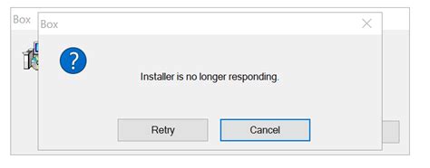 Windows Installer Hanging Box Support
