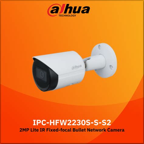 Dahua IPC HFW2230S S S2 2MP Lite IR Fixed Focal Bullet Network Camera
