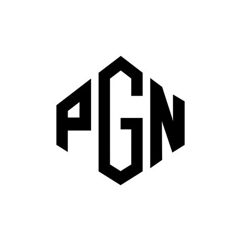 Pgn Letter Logo Design With Polygon Shape Pgn Polygon And Cube Shape