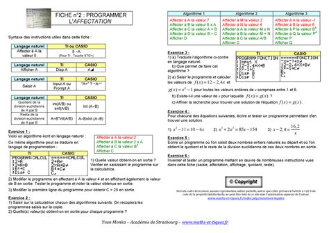 Affectation 2 Yvan Monka Académie De Strasbourg Maths Et Tiques