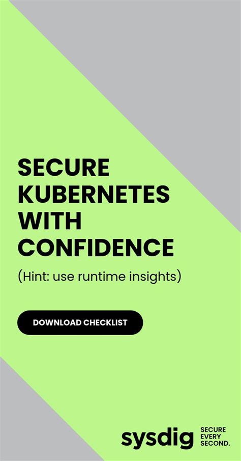 Guide 5 Steps To Securing Kubernetes Checklist Sysdig