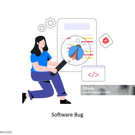 소프트웨어 버그 플랫 스타일 디자인 벡터 일러스트 레이 션입니다 스톡 일러스트레이션 개념에 대한 스톡 벡터 아트 및 기타 이미지 개념 데이터 도둑 Istock