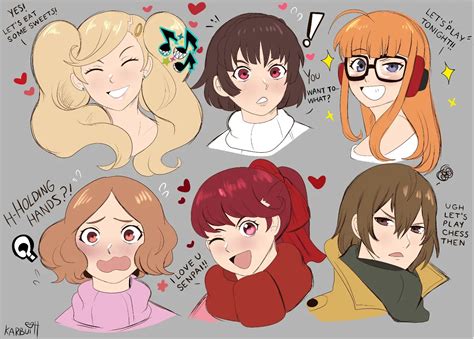 Did Sketches Of Some Jokers Waifus ~ Persona5 Futaba Ann Makoto