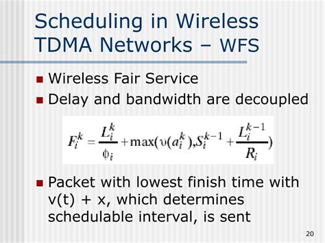 Ppt An Overview Of Scheduling Algorithms In Wireless Multimedia