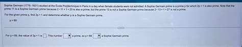 Solved Prime 11 ﻿is A Sophie Germain Prime Because 211123
