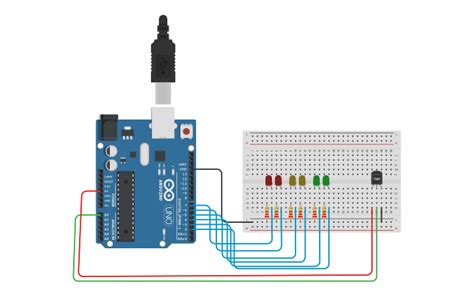 Circuit Design Deteksi Suhu Dengan Tmp36 Tinkercad