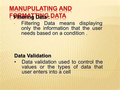 Manupulating And Formatting Data Ppt
