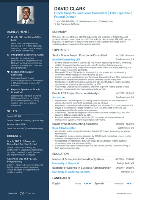5 Oracle Project Accounting Resume Examples Guide For 2024