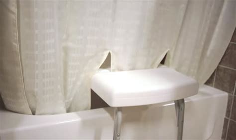 Transfer Bench Shower Curtain Keeping Bathroom Floor Dryer And Safer