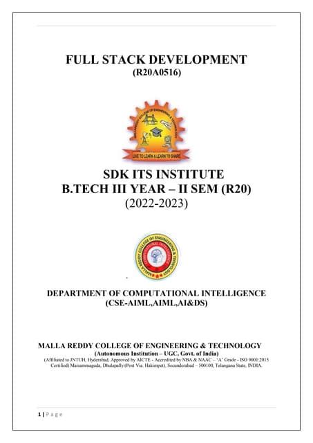 Full Stack Development Course In Gurgaon Pdf