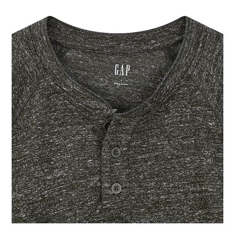 Gap Adults갭 ★갭 남성 19년 Fall★ 멜란지 헨리넥 티셔츠 Sivillage 에스아이빌리지