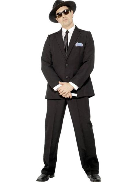 Adult Large Licensed Blues Brothers Suit 80s Movie Film Fancy Dress Costume Mens Ebay