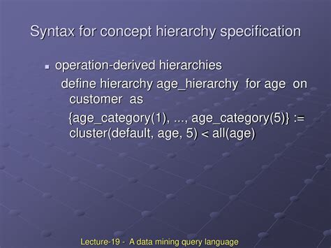 Unit 3 Data Mining Primitives Languages And System Architectures