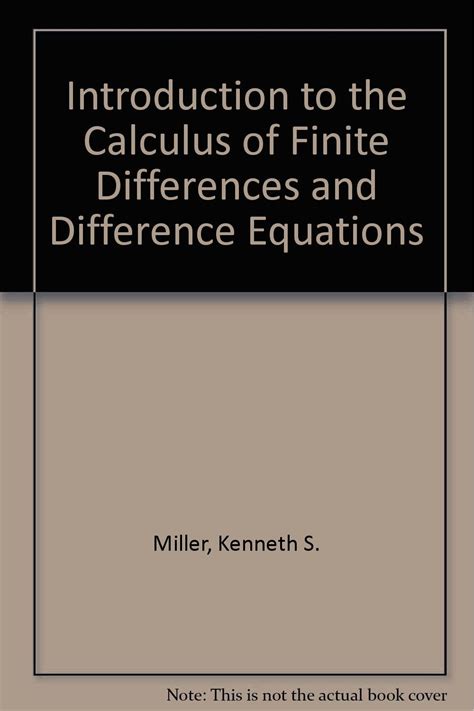 introduction to the calculus of finite differences and difference
