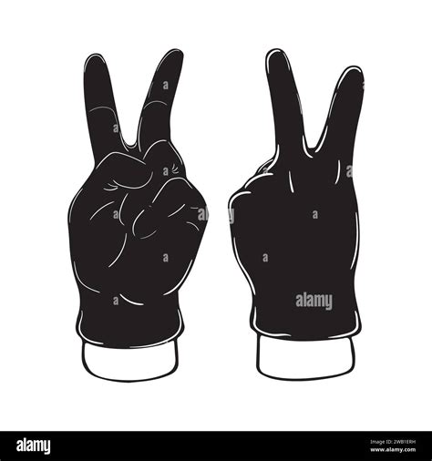 Hands Gestures Vector Cartoon Illustration Stock Vector Image And Art Alamy