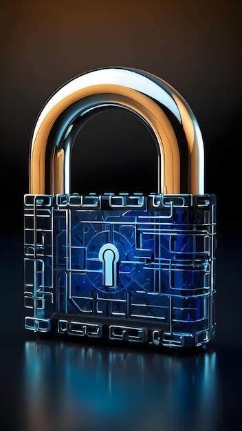 Premium Photo Firewall Protection Abstract Firewall Network With Lock Symbol