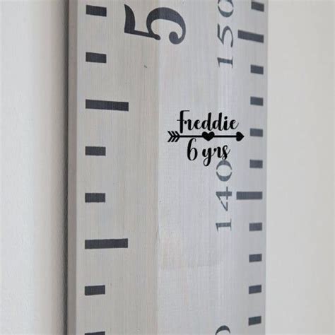 18x Growth Chart Labels Height Chart Stickers Personalised Etsy Uk