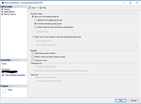 Back Up Database In Sql Server Kofi Analytics
