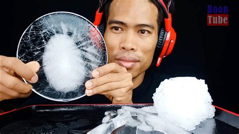 Asmr Eating Ice 3 Type Extreme Crunchy Ep383 I Boontube Youtube