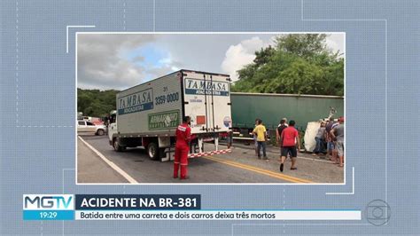 Três Pessoas Morrem Em Acidente Grave Na Br 381 Na Região