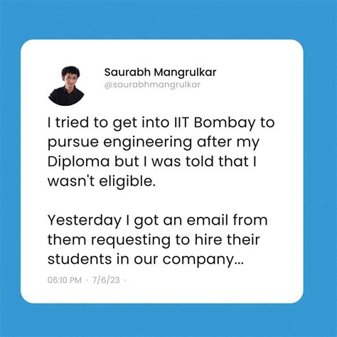 saurabh mangrulkar on linkedin college career 15 comments