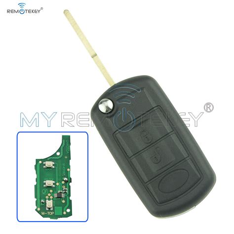 Remtekey 플립 원격 자동차 키 회로 기판 랜드로버 Lr3 레인지로버 Hu101 3 단추 Id46 칩 434 Mhz