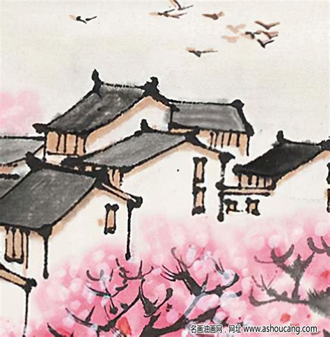 宋文治作品 江南春色 高清大图下载 名画油画网