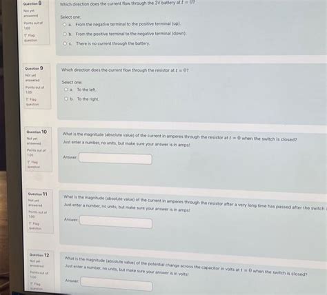 Solved The Following Set Of Questions Deal With The Circuit Chegg Com