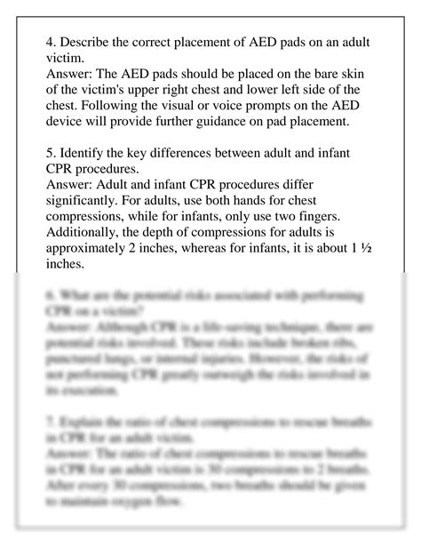 SOLUTION Nasm Cpr Aed Specialist Exam With Rationales Studypool