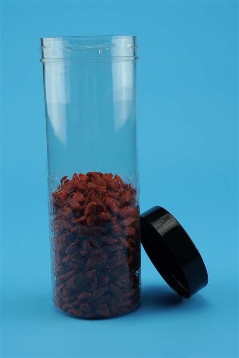 Food Storage Small Round Plastic Containers With Screw On Lids 59mm Caliber