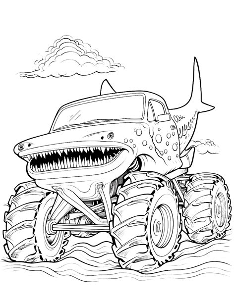 50 Monster Truck Coloring Pages Free Printable Sheets In 2025