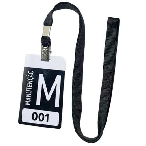 100un Crachá Em Pvc Manutenção Cordão Liso