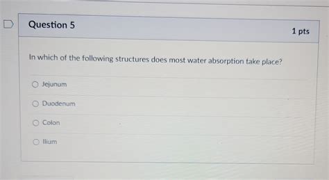 Solved Question PtsIn Which Of The Following Structures Chegg Com