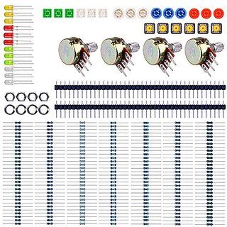 Buy Kuman Basic Starter Kit For Arduino With Switch Color Led Resistors Rotary Potentiometer