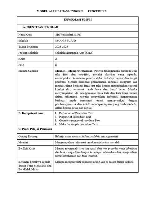 procedure 1 pdf