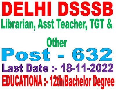 DELHI DSSSB Assistant Nursery Teacher PTI Teacher Computer Teacher