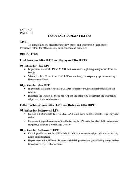 Frequency Domain Venkatesh Pdf Low Pass Filter Filter Signal Processing