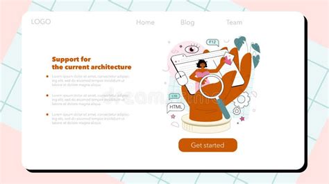 Frontend Development Web Banner Or Landing Page Website Interface
