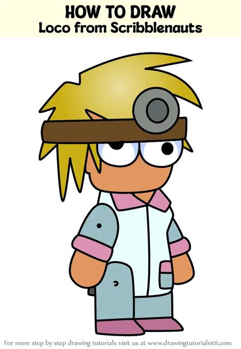 How To Draw Loco From Scribblenauts Scribblenauts Step By Step DrawingTutorials